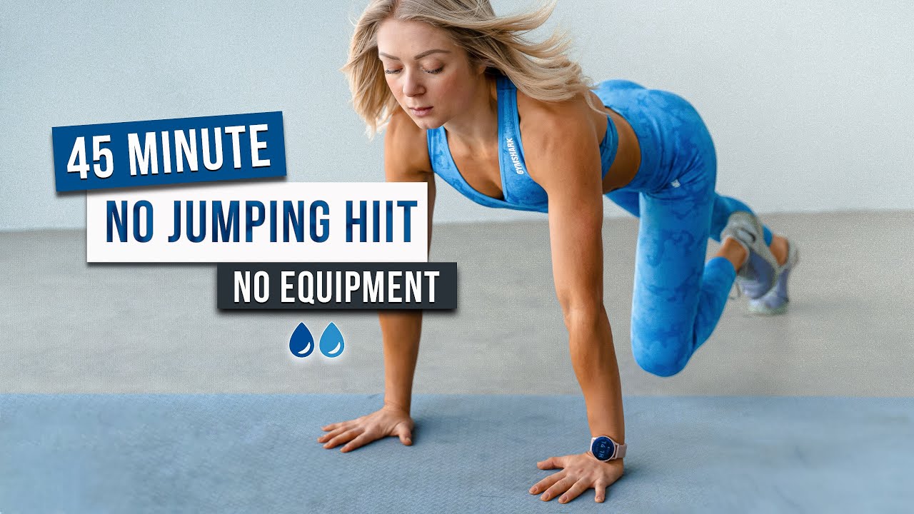 Day 4 - 45 MIN NO JUMPING WORKOUT - Full Body, No Equipment, No Repeat ...